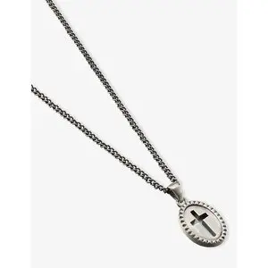 SERGE DENIMES Christ 925 Sterling Pendant Necklace