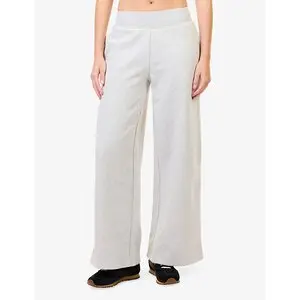 Lounge Straight-leg Cotton-blend Jogging Bottoms - Grey Marl