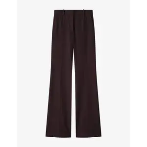 JOSEPH Tafira Gabardine Flared Cotton-stretch Trousers