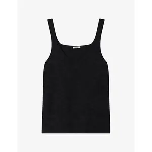 JOSEPH Joann Jacquard Milano Woven Tank Top - Black