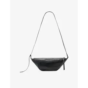 ALLSAINTS Esme Whipstitch Leather Crossbody Bag - Black