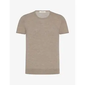 THE ROW Nova Short-sleeve Cashmere Top - Dune