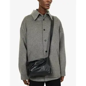 Yohji Yamamoto Puff Leather Crossbody Bag