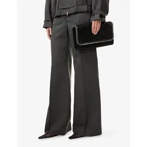 Stella McCartney Falabella Flap Woven Shoulder Bag