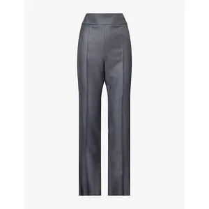Valentino Garavani Straight-cut Silk And Wool Blend Trousers