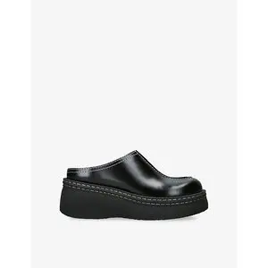 MIISTA Mego Leather Mules - Black