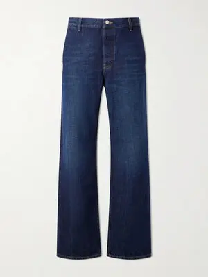 JEANERICA Genua Straight-leg Mid-waist Cotton Jeans - Blue