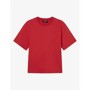 Whistles Relaxed-fit Crewneck Cotton T-shirt - Red