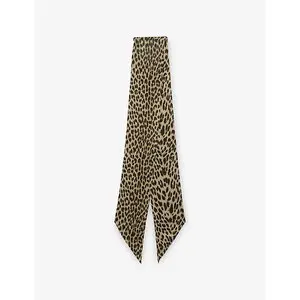Zadig&Voltaire Rosie Leopard-print Silk Scarf - Flash