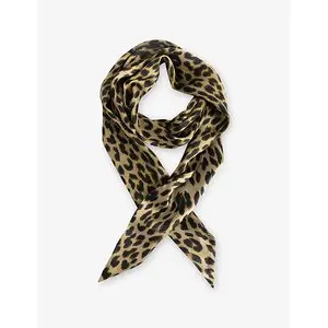 Zadig&Voltaire Rosie Leopard-print Silk Scarf - Flash