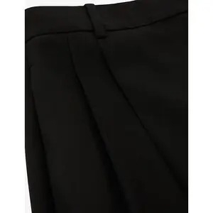 REISS Luna Pleated Wide-leg Wool-blend Trousers