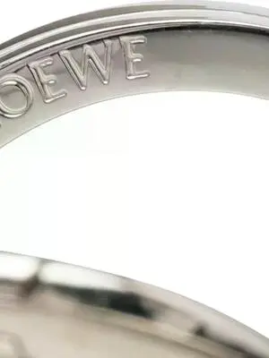 Loewe 2019-2026 Brass And Calfskin Anagram Ring And Bag Charm Key Chain