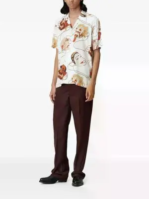 ENDLESS JOY Topeng Graphic-print Short-sleeve Shirt
