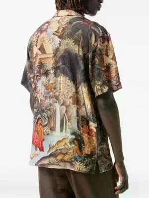 ENDLESS JOY Campuhan Silk-crepe Short-sleeve Shirt