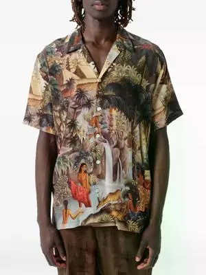 ENDLESS JOY Campuhan Silk-crepe Short-sleeve Shirt