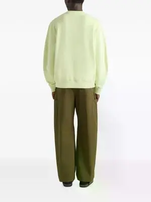 Givenchy Couture Seam Sweatshirt In Fleece With Paris - Green