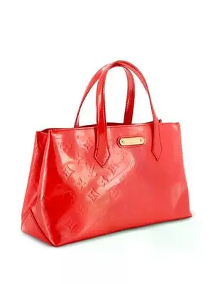 LOUIS VUITTON Wilshire Handbag Monogram Vernis Pm Tote Bag - Orange