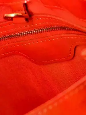 LOUIS VUITTON Wilshire Handbag Monogram Vernis Pm Tote Bag - Orange