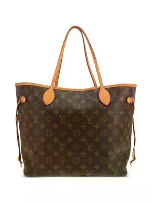 LOUIS VUITTON 2015 Neverfull Monogram Canvas Tote Bag - Brown