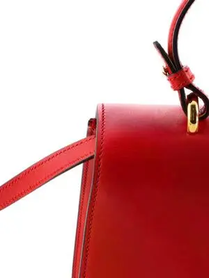 Gucci Sylvie Top Handle Bag Leather Medium Satchel - Red