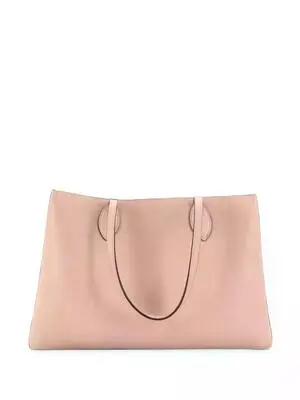LOUIS VUITTON Lockme Shopper Leather Tote Bag Neutrals