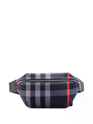 Burberry Sonny House Check Canvas Belt Bag - Black