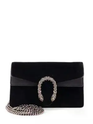 GUCCI Dionysus Bag Velvet Super Mini Crossbody Bag