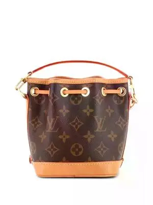 LOUIS VUITTON Noe Nm Handbag Monogram Canvas Nano Bucket Bag - Brown