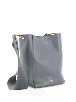Celine Sangle Seau Bag Calfskin Small Shoulder Bag - Grey