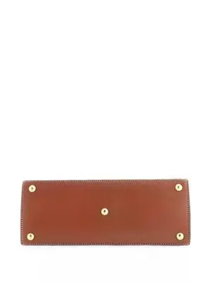 Gucci Padlock Top Handle Bag Gg Coated Canvas And Leather Small Satchel