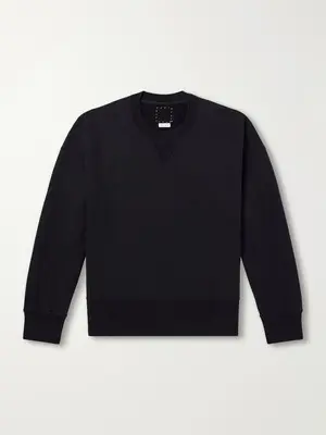 Visvim Court Cotton-jersey Sweatshirt - Black