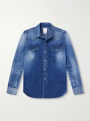 Visvim Social Sculpture Denim Shirt - Blue