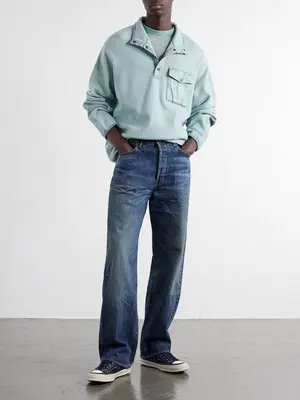 Visvim Social Sculpture 01 Wide-leg Distressed Jeans