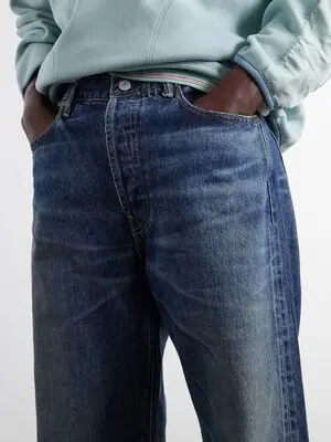 Visvim Social Sculpture 01 Wide-leg Distressed Jeans