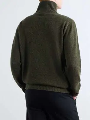 Altea Wool And Cashmere-blend Half-zip Sweater