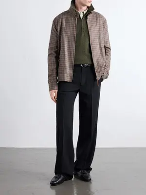 Altea Wool And Cashmere-blend Half-zip Sweater - Green