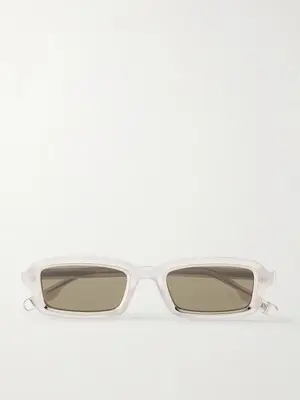 Dior Diorsymbol S2i Rectangular-frame Acetate Sunglasses - White
