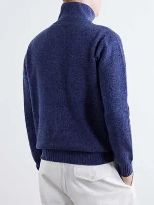 Altea Wool And Cashmere-blend Half-zip Sweater