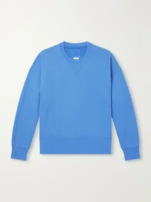Visvim Court Cotton-jersey Sweatshirt - Blue