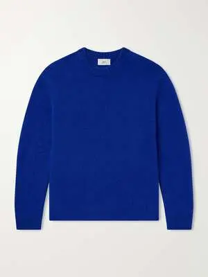 Mr P. Brushed-cashmere Sweater - Blue