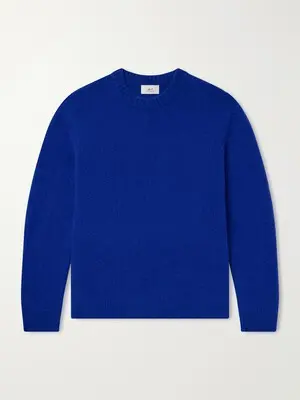 Mr P. Brushed-cashmere Sweater - Blue