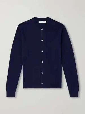 Comme Des Garçons Fully Fashioned Wool Cardigan - Navy