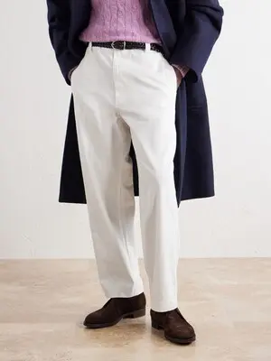 EDWARD GREEN Lanark Waxed-suede Desert Boots