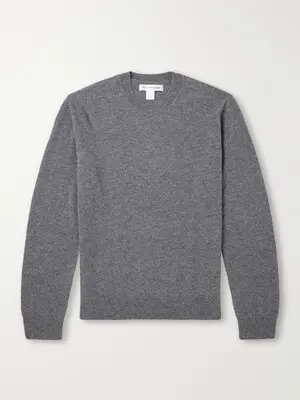 Comme Des Garçons Ribbed Wool Sweater - Gray