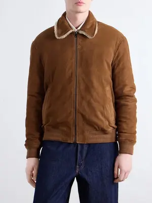 Altea Iggy Shearling-trimmed Padded Suede Jacket