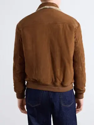 Altea Iggy Shearling-trimmed Padded Suede Jacket