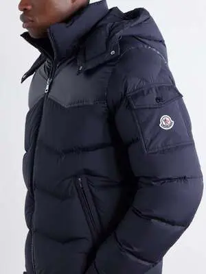Moncler Ravelis Logo-appliquéd Quilted Shell Down Jacket