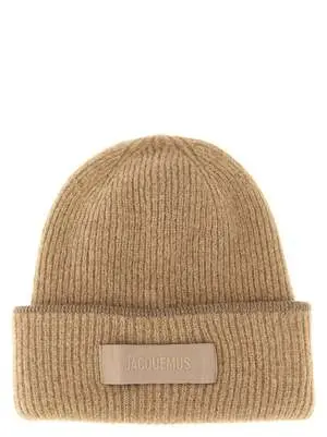Jacquemus Jacquemus Men 'Le Bonnet Gros-Grain' Beanie Cream