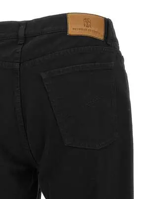 Brunello Cucinelli Straight Leg Jeans - Black