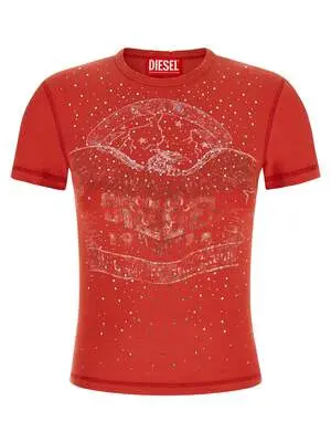 DIESEL® T-marsy-rib-cry' T-shirt - Red